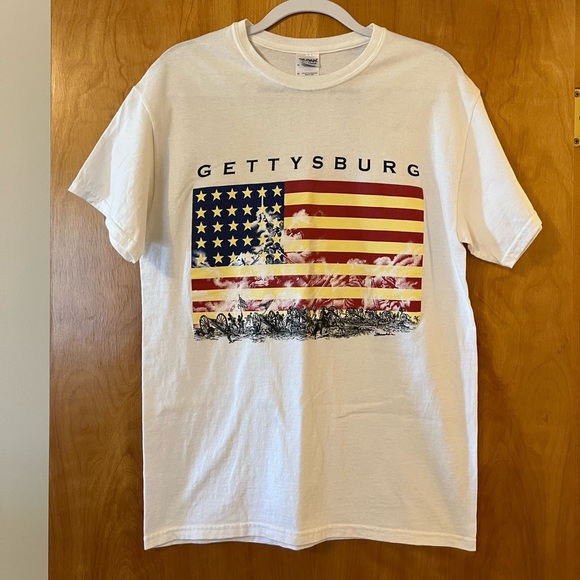 Gildan | Shirts | Gildan Gettysburg Pennsylvania American Flag Civil ...